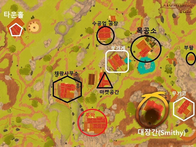 어 타운쉽 테일 (A Township Tale) 마을 건물 상세 소개