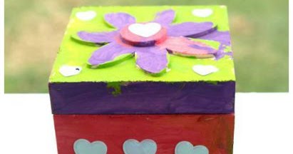 Passionate About Crafting : Kid's Crafts: Hand Painted Wood Trinket Boxes
