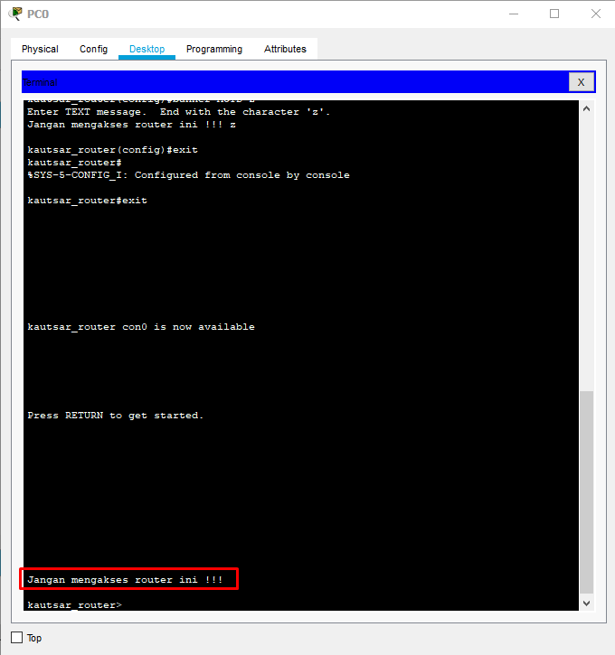 Cara mengganti hostname dan banner MOTD Via cisco - Dunia IT