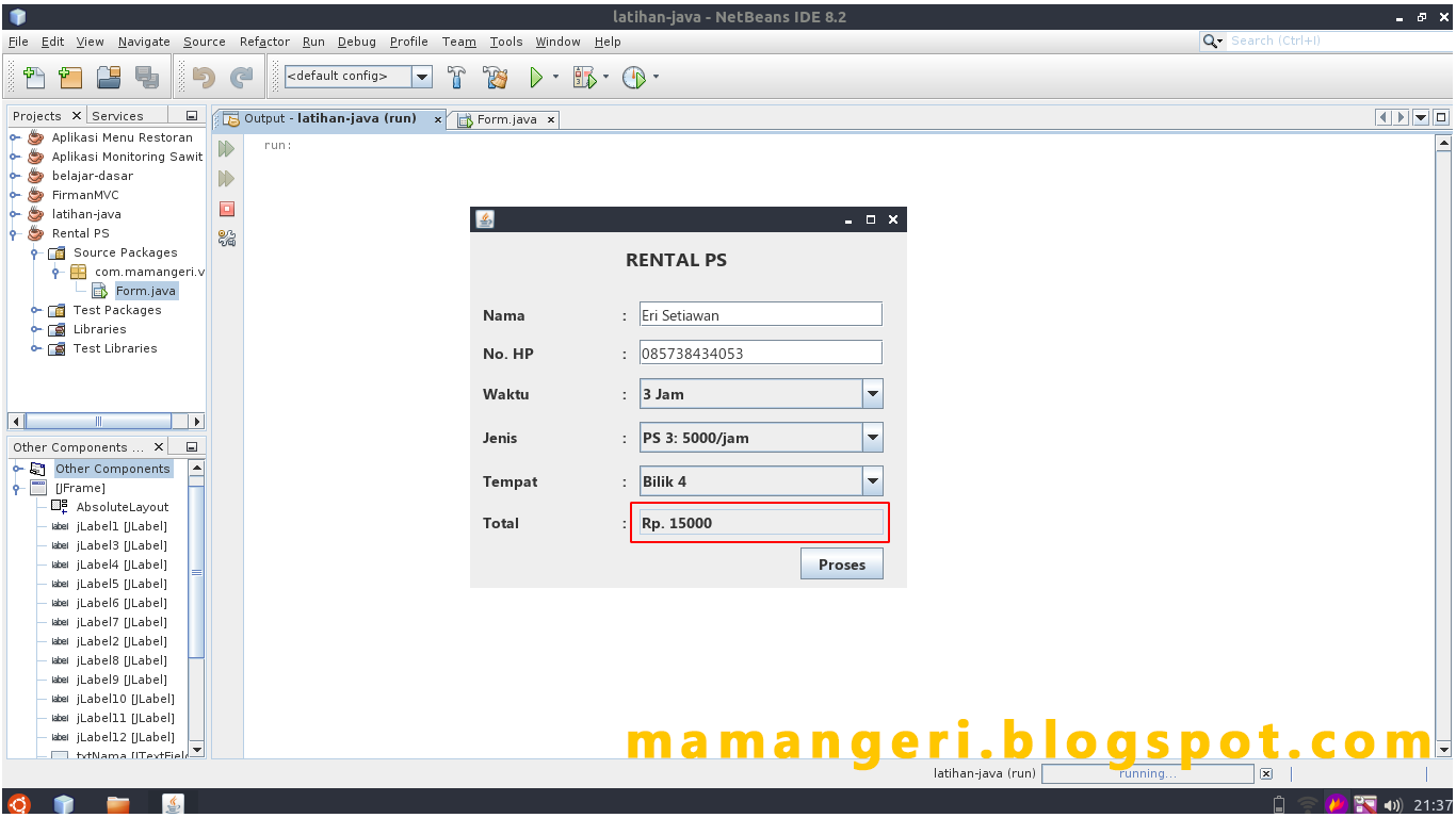 Membuat Aplikasi Rental PS Sederhana Java Netbeans dan MySQL ...