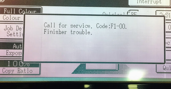 How to fix error code F1-00 in Sharp MX- 3100N | CORONA TECHNICAL