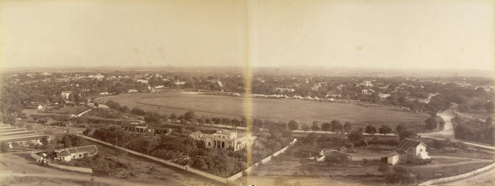 Panorama of Chaderghat, from Black Rock, Hyderabad - Ancient Photos ...