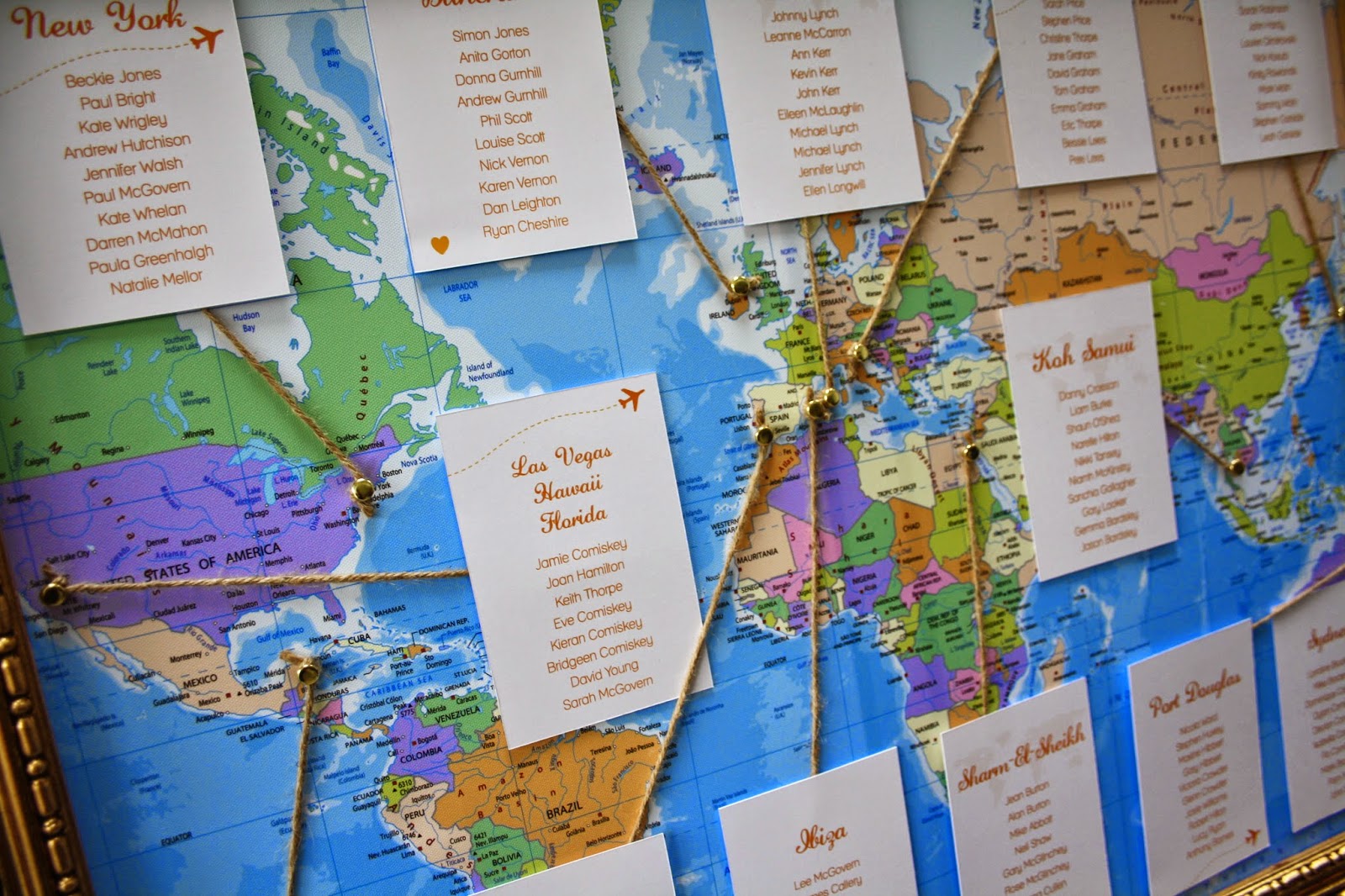 Rodo Creative Bespoke Wedding Stationery: Eve and Kieran's World Map ...
