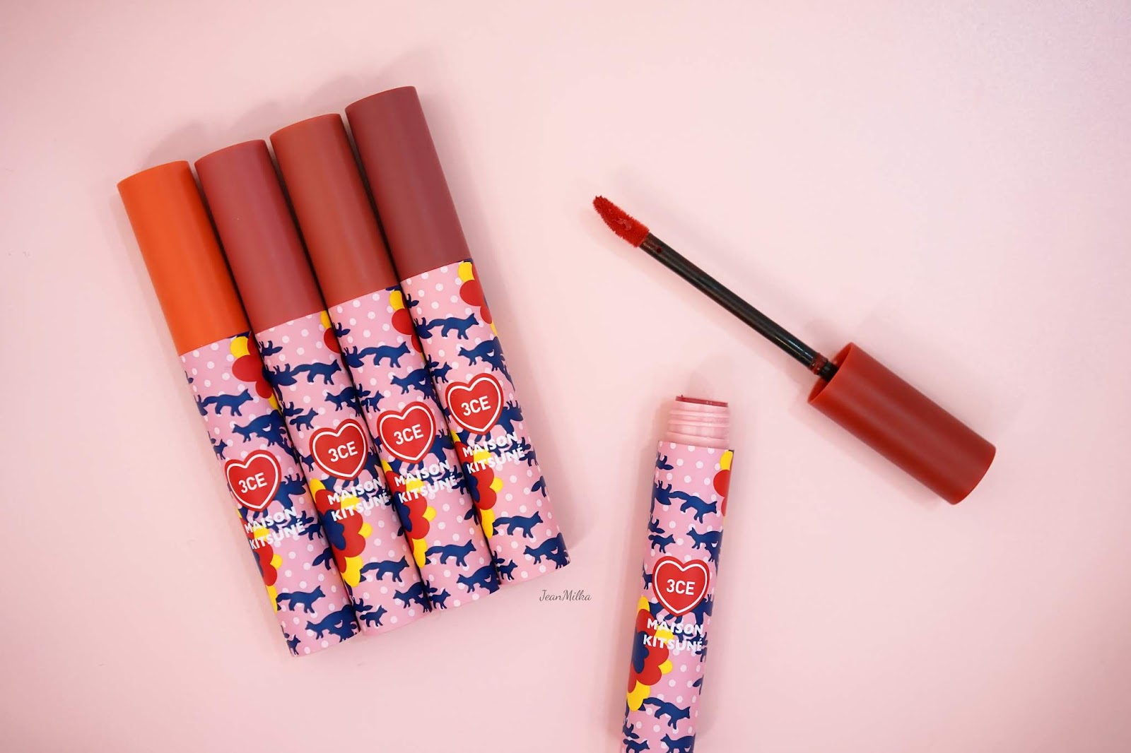 3CE X Maison Kitsune Velvet Lip Tint | Review & Swatches | Jean Milka