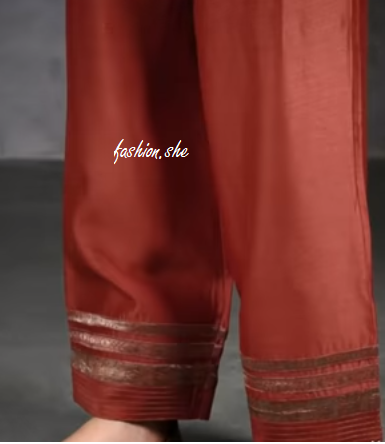 fashion.shehe: Beautiful designs of Poncha of trouser in Pakistan It is ...
