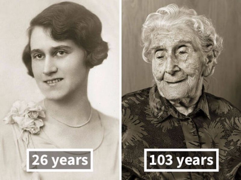 Faces of Century: These Photos of People When They Were Young and At ...