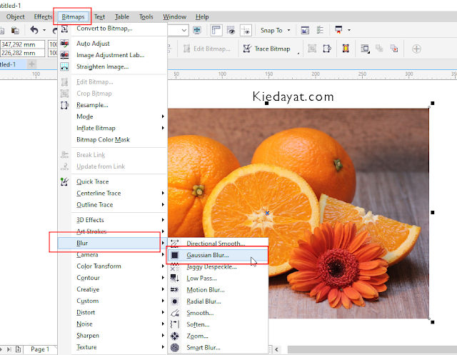 Membuat Efek Bokeh Blur Pada Foto Dengan Coreldraw Kiedayat