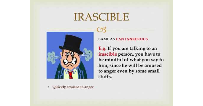 EXAMS AND ME : Irascible