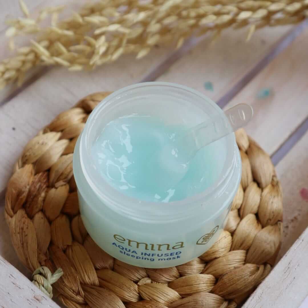 Review Emina Aqua Infused Sleeping Mask Untuk Wajah Glowing di Pagi ...