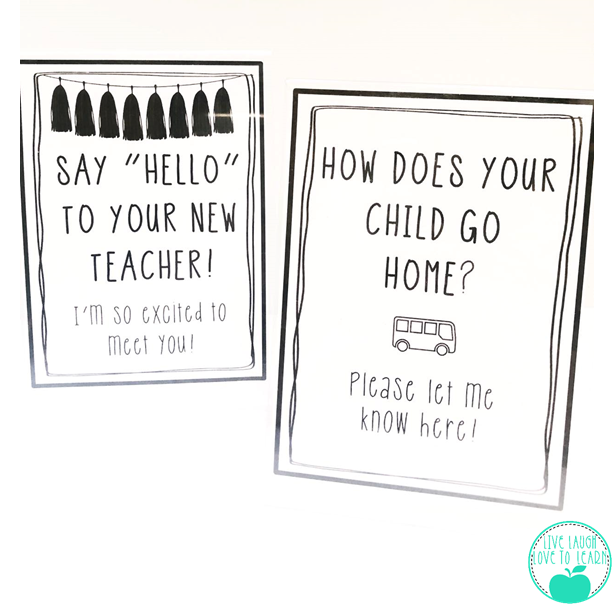 Meet the Teacher Day - Live Laugh Love to Learn