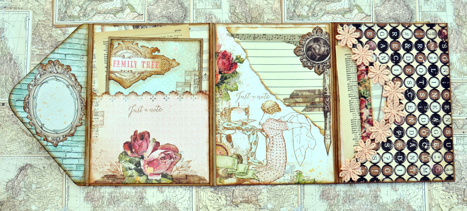 The BoBunny Blog: Vintage Envelope Folio by Denise