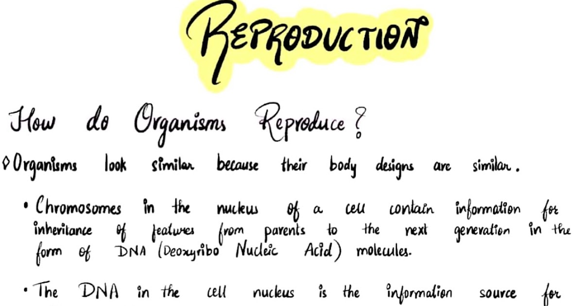 Reproduction handwritten notes class 10 - Studypur