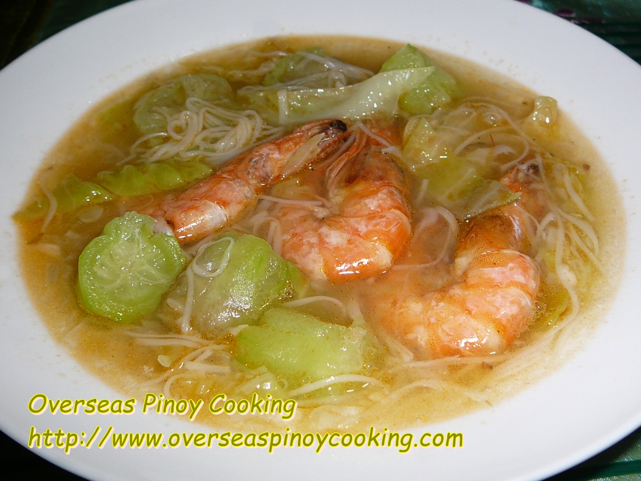 filipino patola soup with misua