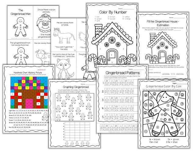 Classroom Freebies: Free Gingerbread Activities