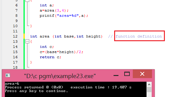 Function Declaration In C function-declaration-in-c