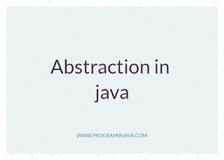 Abstraction [Abstract class ] in java ~ Program in Java - Java Examples ...