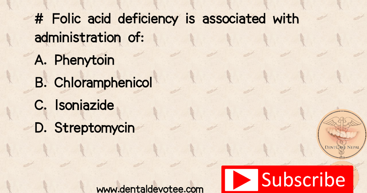 Dentosphere : World of Dentistry: Folic acid deficiency