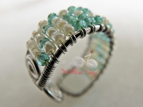 WireBliss's Wire Jewelry: 3 Wire Wrap Rings and Something for Myself