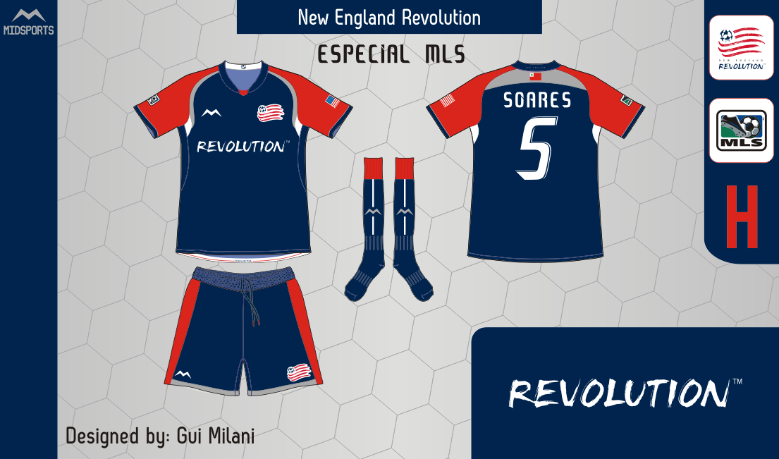 Midsports Design by Gui Milani: Especial MLS: New England Revolution