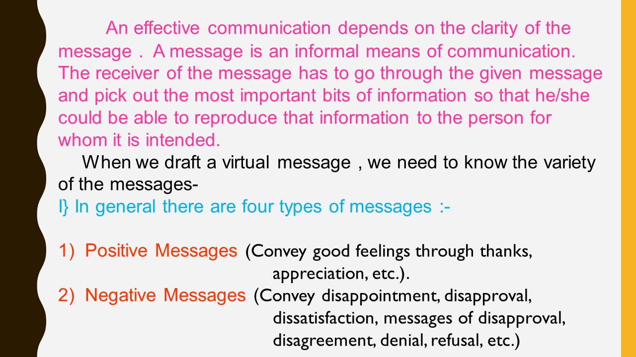 English for Jr. College: 3.5 Drafting a Virtual Message