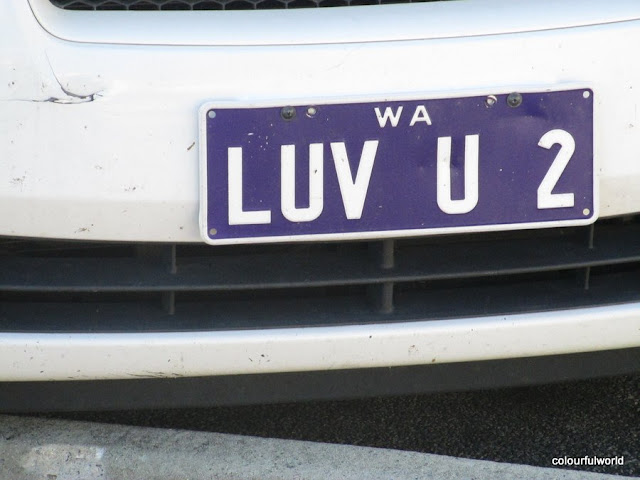 COLOURFULWORLD: Signs - Personalised Number Plates V