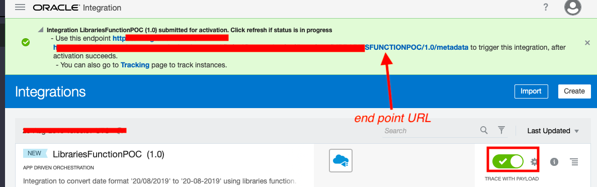 Copy The Endpoint Url