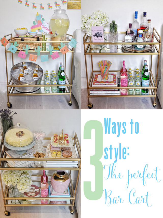 3 ways to style the perfect bar cart – Emily Jane Johnston