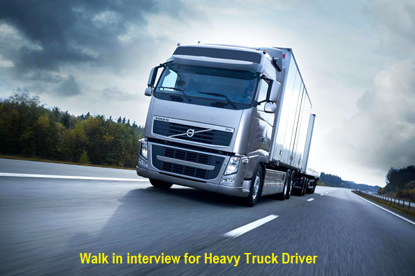 Walk in interview for Heavy Truck Driver - Amj International Vacancies