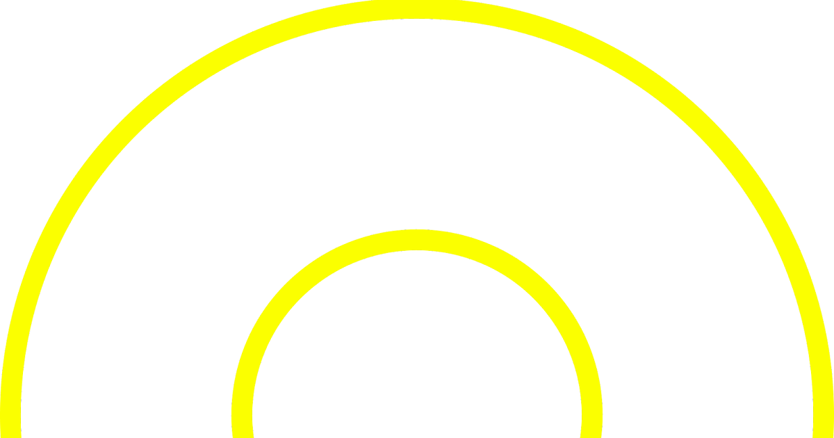 Circle with empty center yellow