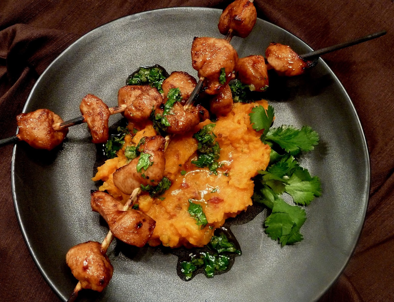 Cracked Pepper: Mahogany Chicken with Smoky Lime Sweet Potatoes