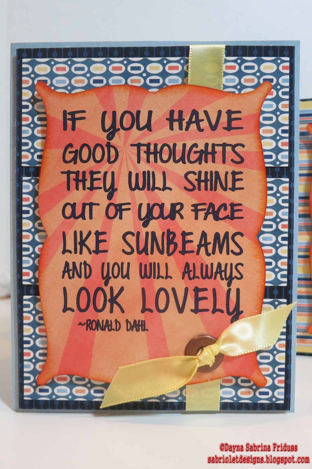 Sabriolet Designs: Good Thoughts Note Card Set