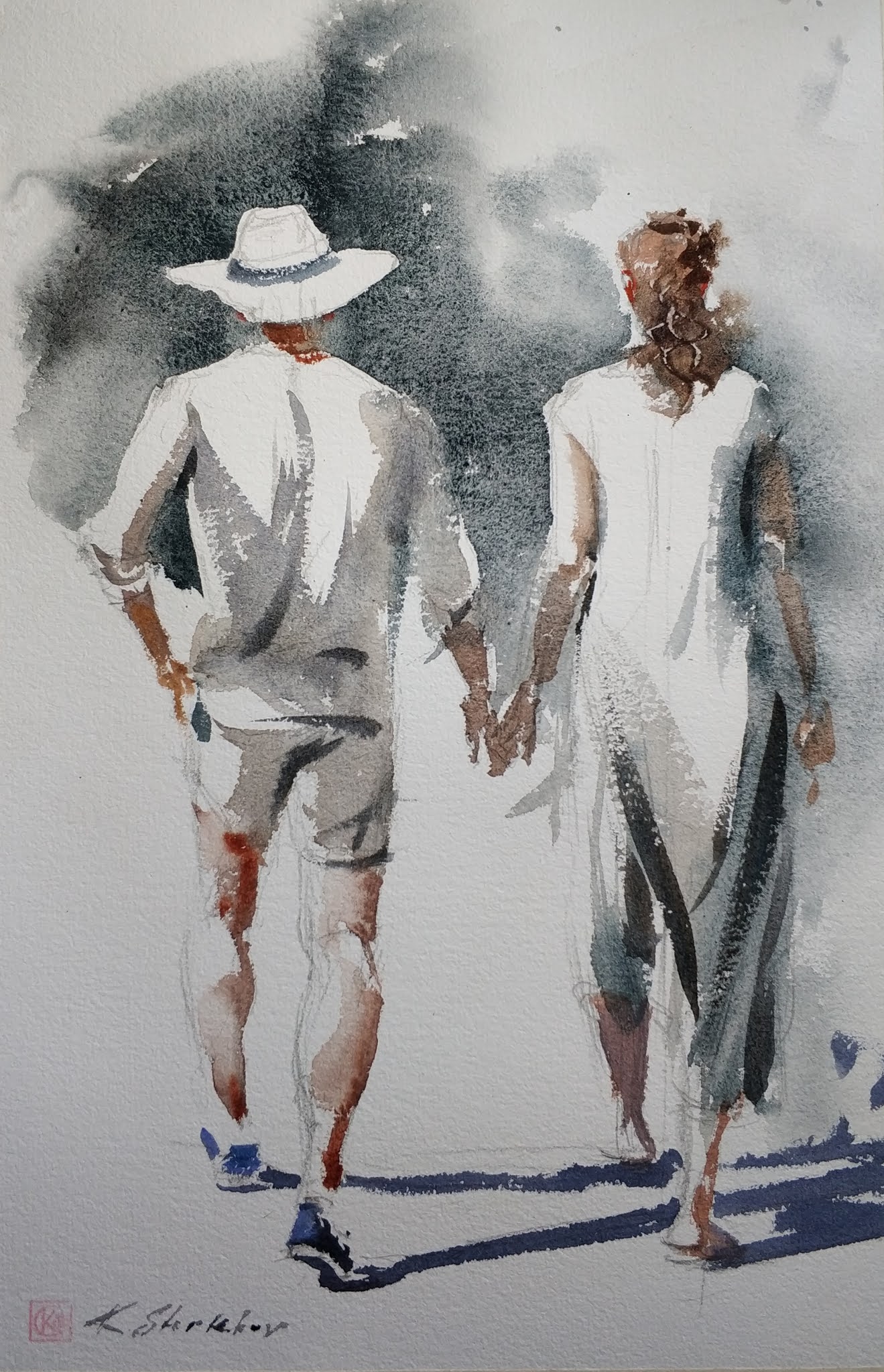 Watercolor Paintings Of Figures