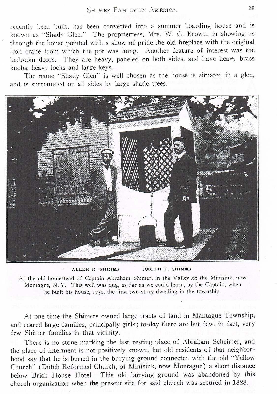 Shimer Blog: Abraham Shimer, First Shimer Born in America