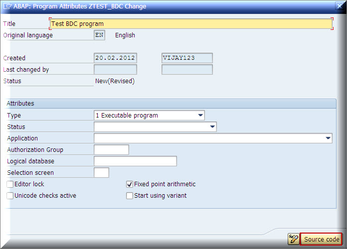 An SAP Consultant: SAP ABAP - Batch Input Recording steps (SHDB)