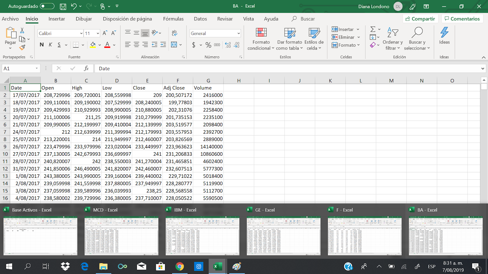 Finanzas, excel, vba, sql y algo más...: Construcción de Portafolios de ...