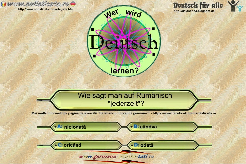 Deutsch für alle: jederzeit