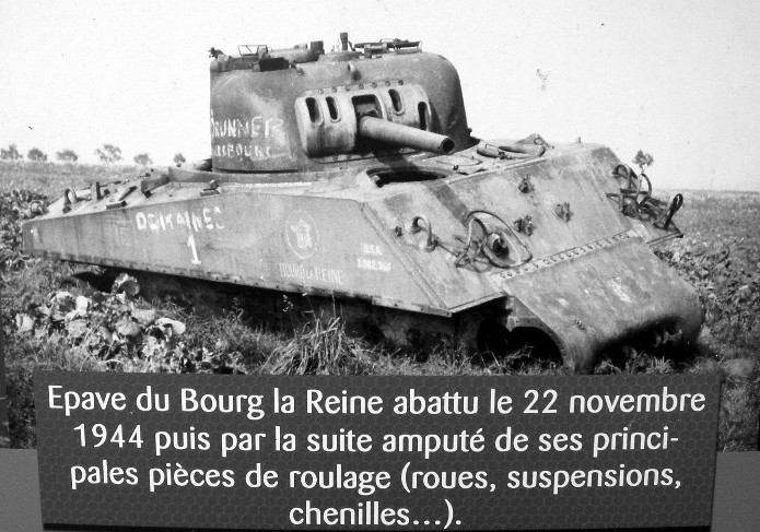 PATRIMOINE DE LORRAINE: PHALSBOURG (57) - Char Sherman "BOURG LA REINE"