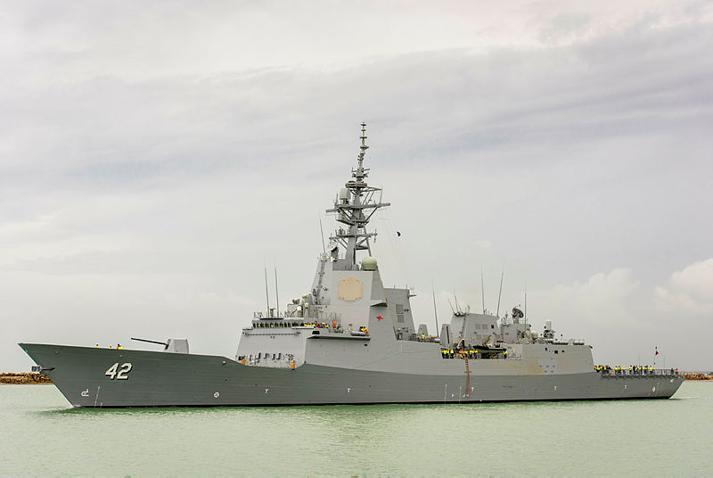 DEFENSE STUDIES: HMAS Sydney DDG 42 Enters Sea Trial