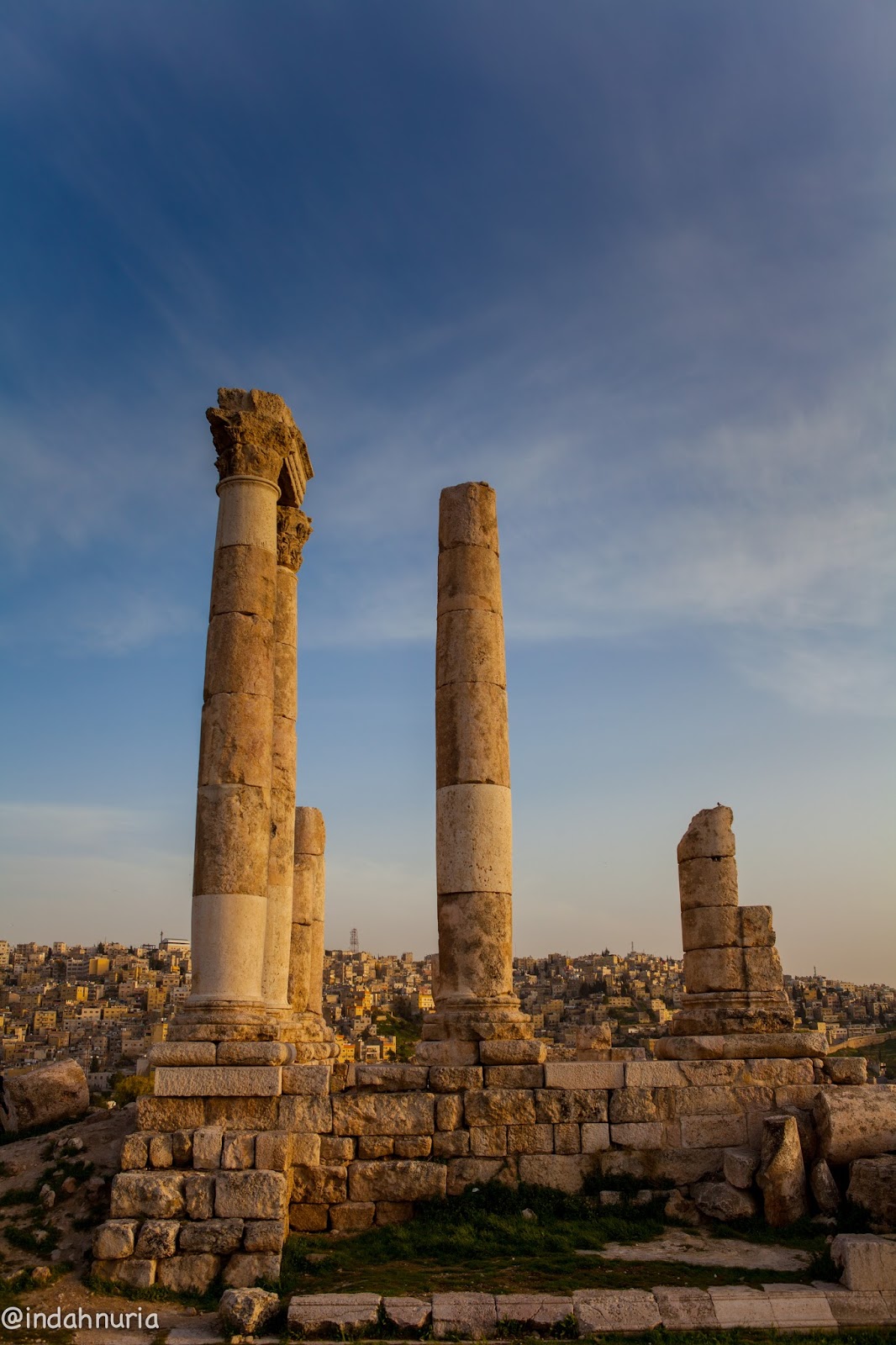My Purple World : A glimpse of Citadel, Amman, Jordan