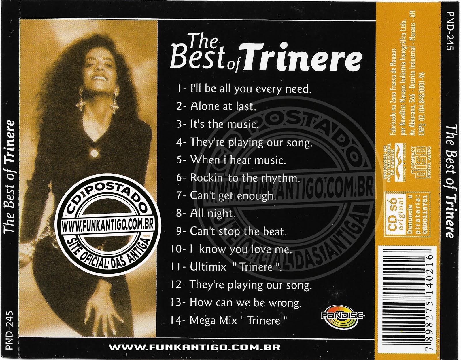 TRINERE - 2002 - THE BEST OF TRINERE (CD PND-245) PANDISC - Site Funk ...