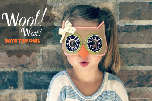 My Owl Barn: DIY: Cute Owl Mask