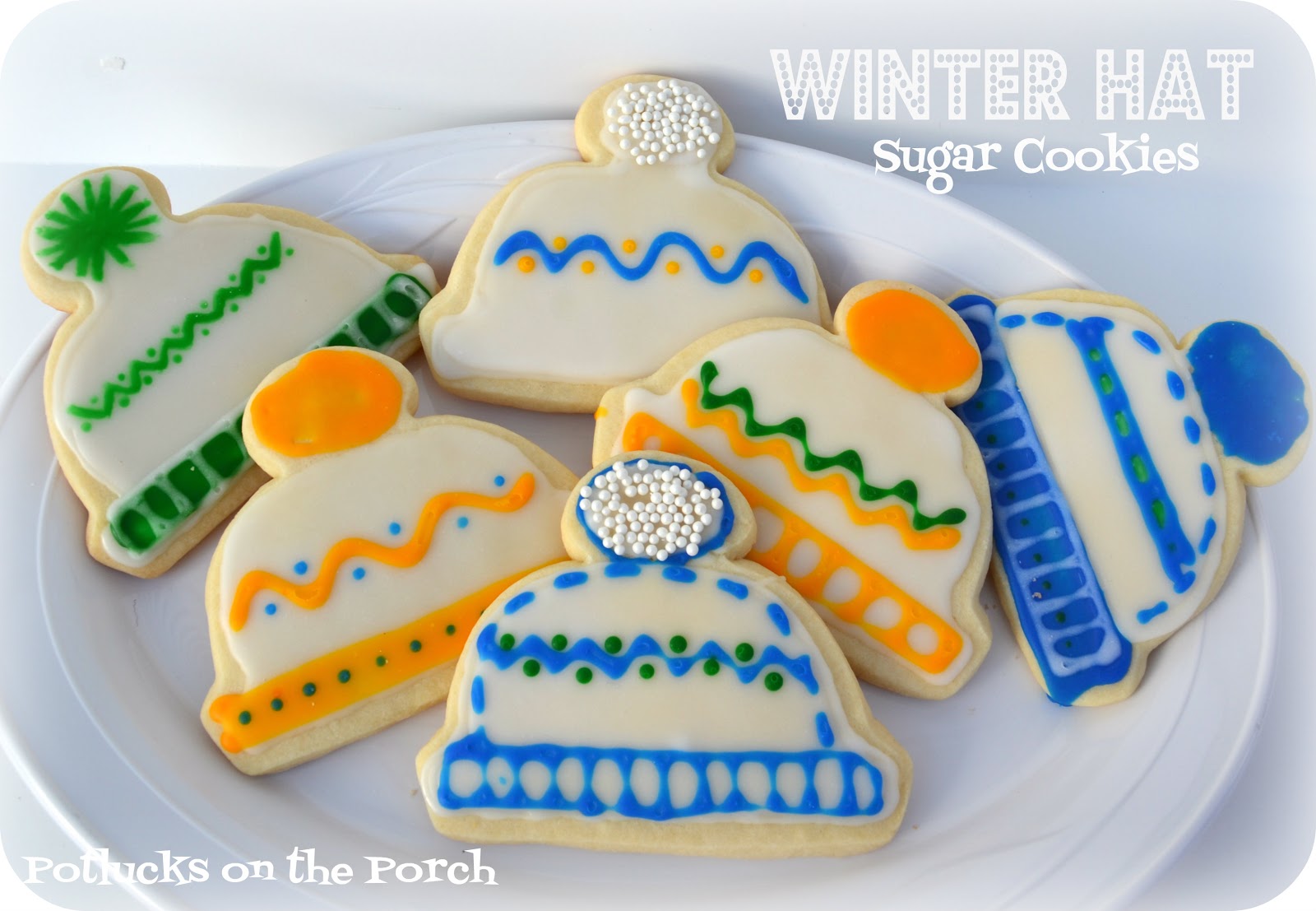Potlucks on the Porch: Winter Hat Sugar Cookies