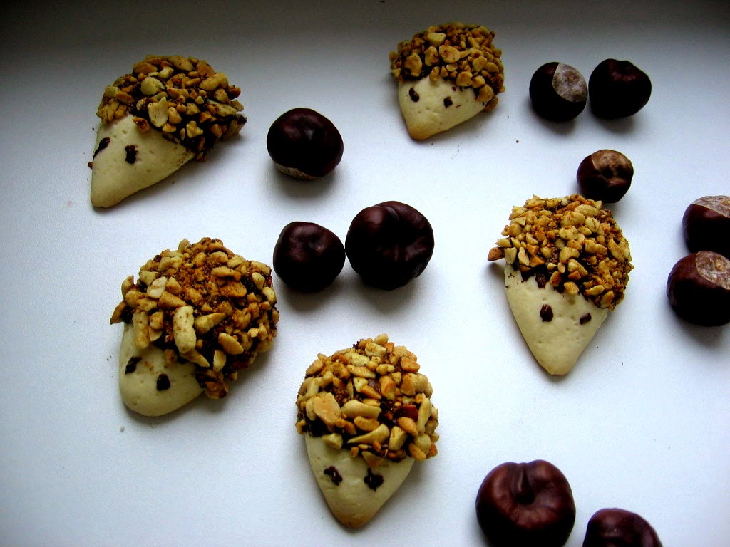 prijaukinta virtuvė: Sausainiai "Ežiukai"