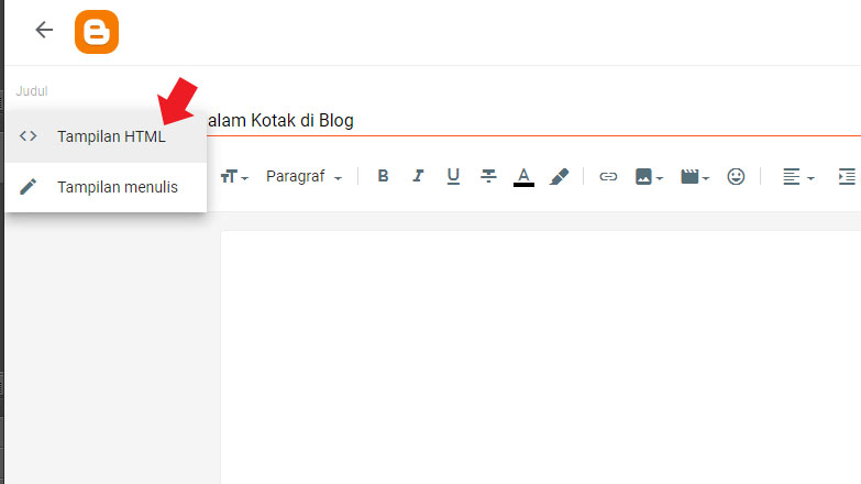 Cara Membuat Tulisan Dalam Kotak di Blog