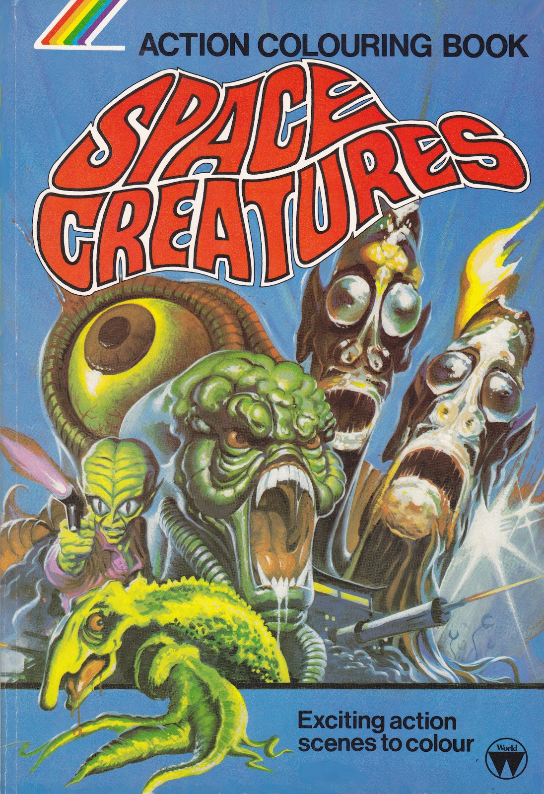 THE COBWEBBED ROOM: 'SPACE CREATURES' Colouring Book