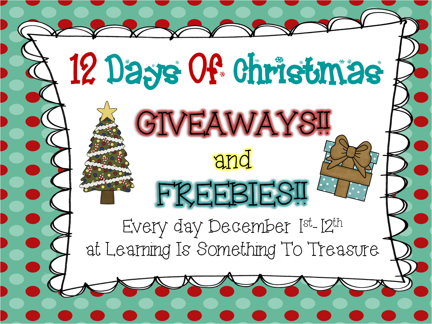 Learning is Something to Treasure: 12 Days of Christmas: Day 12 ...