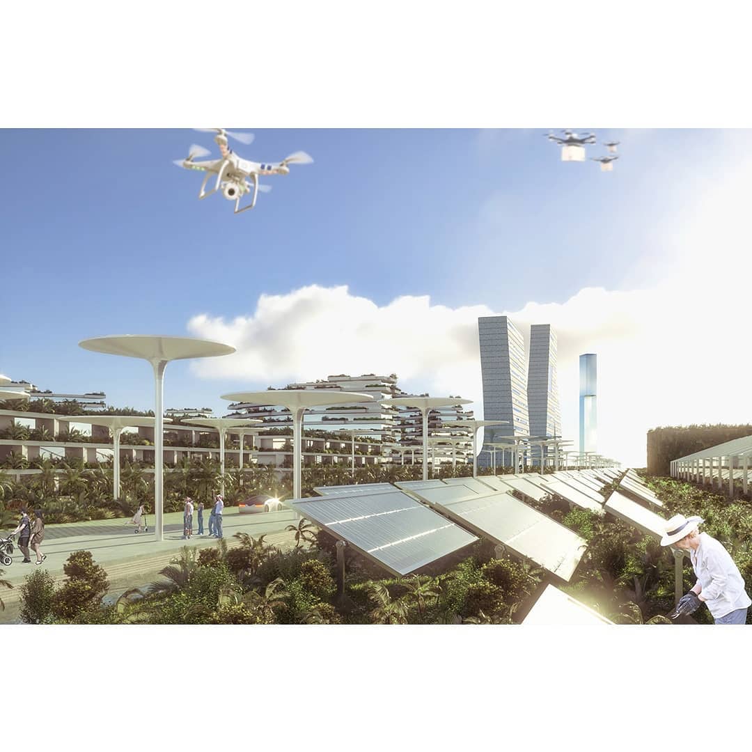 Futuristic house in 2050