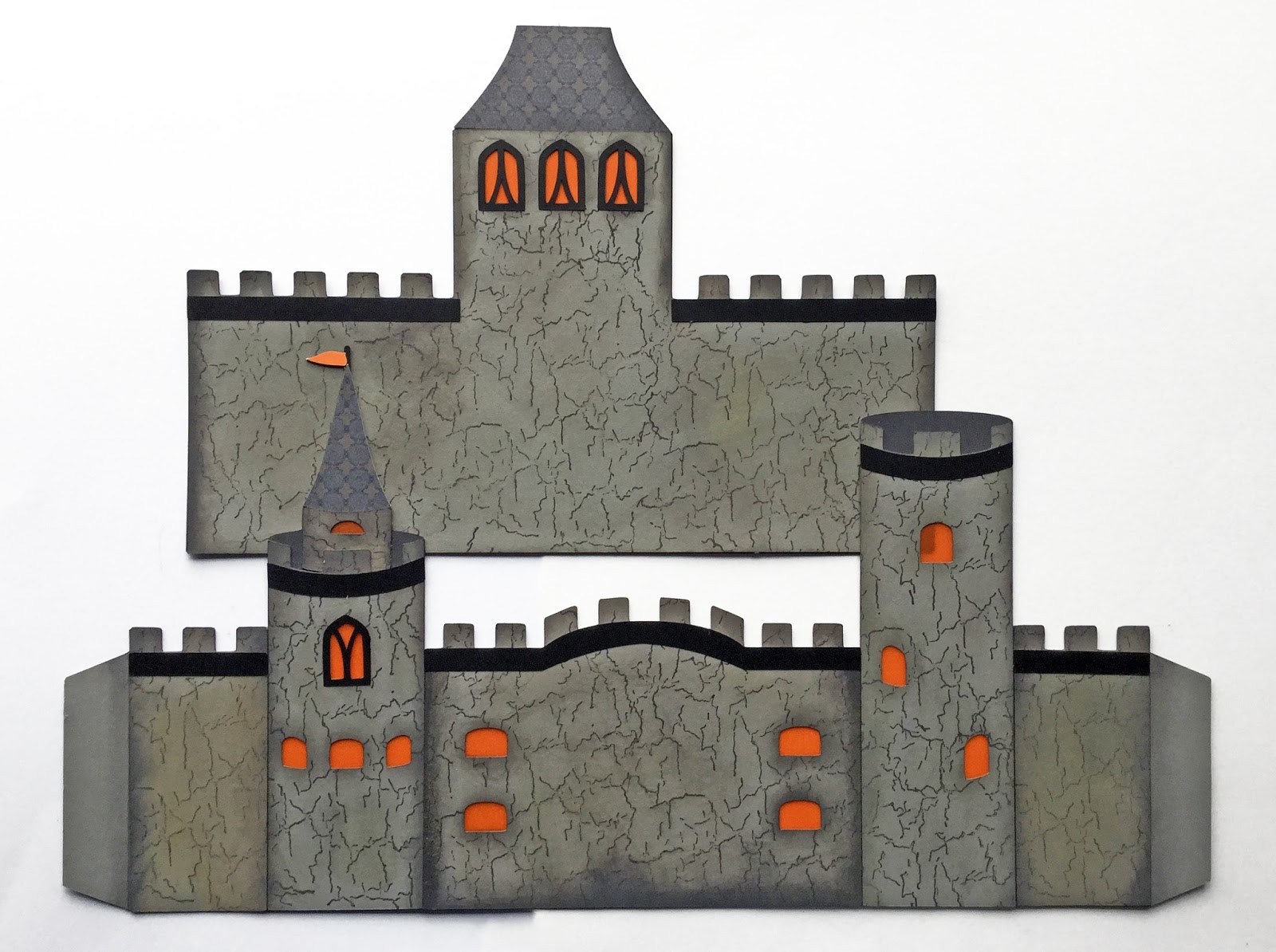 Crafting Quine: Haunted Halloween Castle using Crafty SVGs Dragon ...