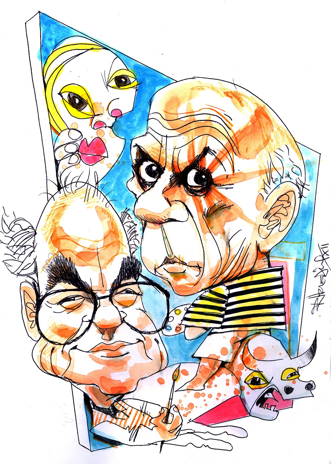 CARICATURAS: quino picasso 17-7-12