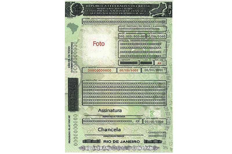 Krédis: Novo modelo de CNH começa a ser impresso em janeiro no estado